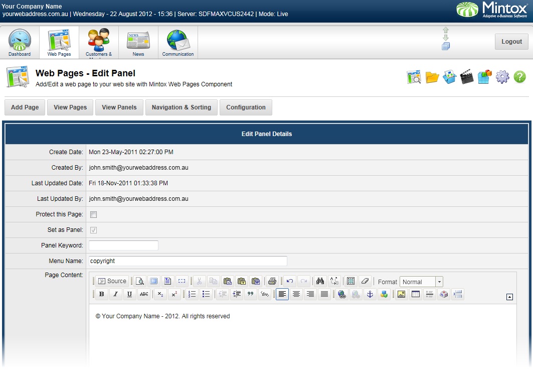 How to edit your Website Template